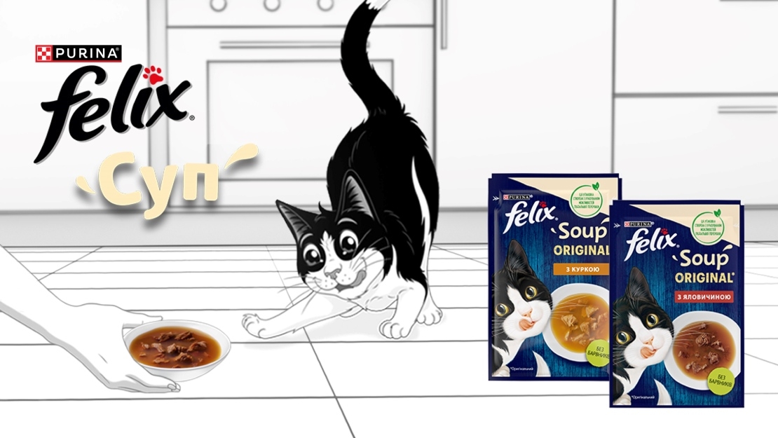 Суп для котів Felix® додатковий консервований корм Purina